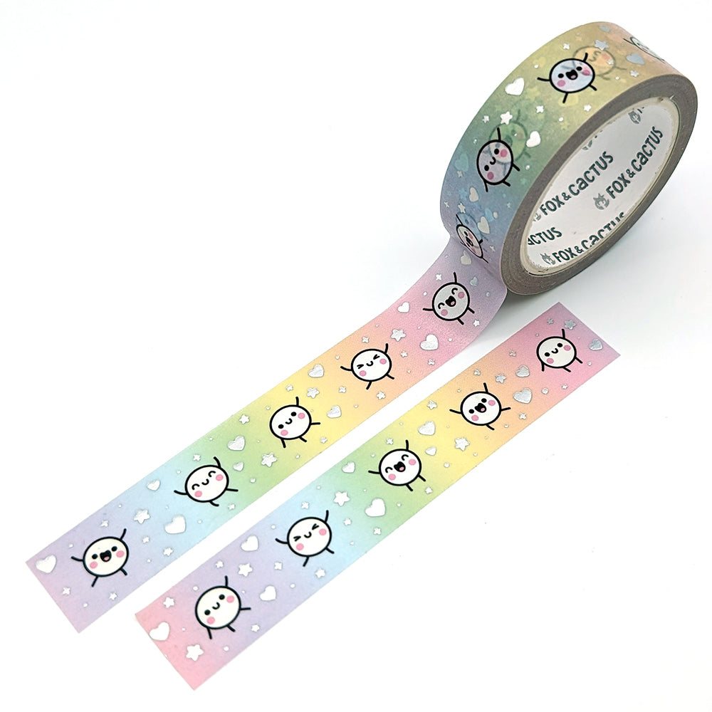 Rainbow Squish Washi Tape (Holo Foil) – Fox and Cactus