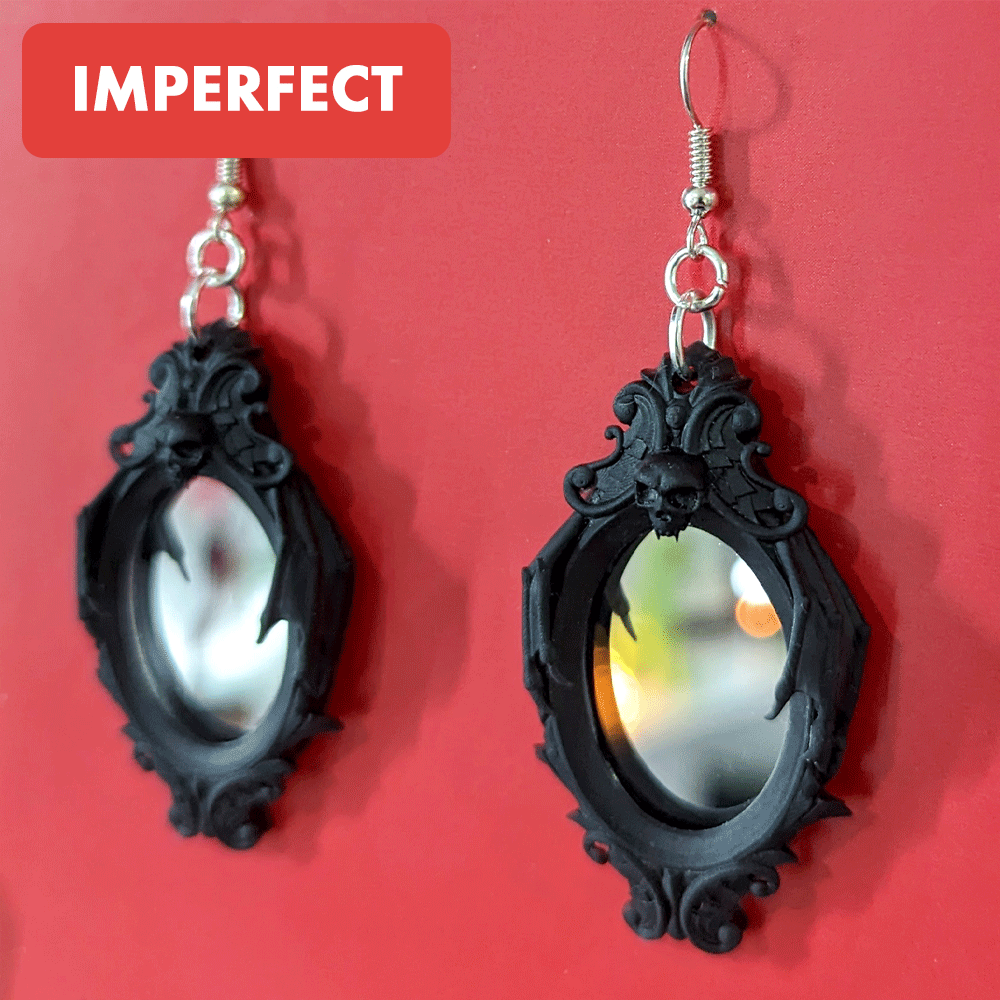 Gothic Mirror Dangle Earrings (Imperfect Available) – Fox and Cactus