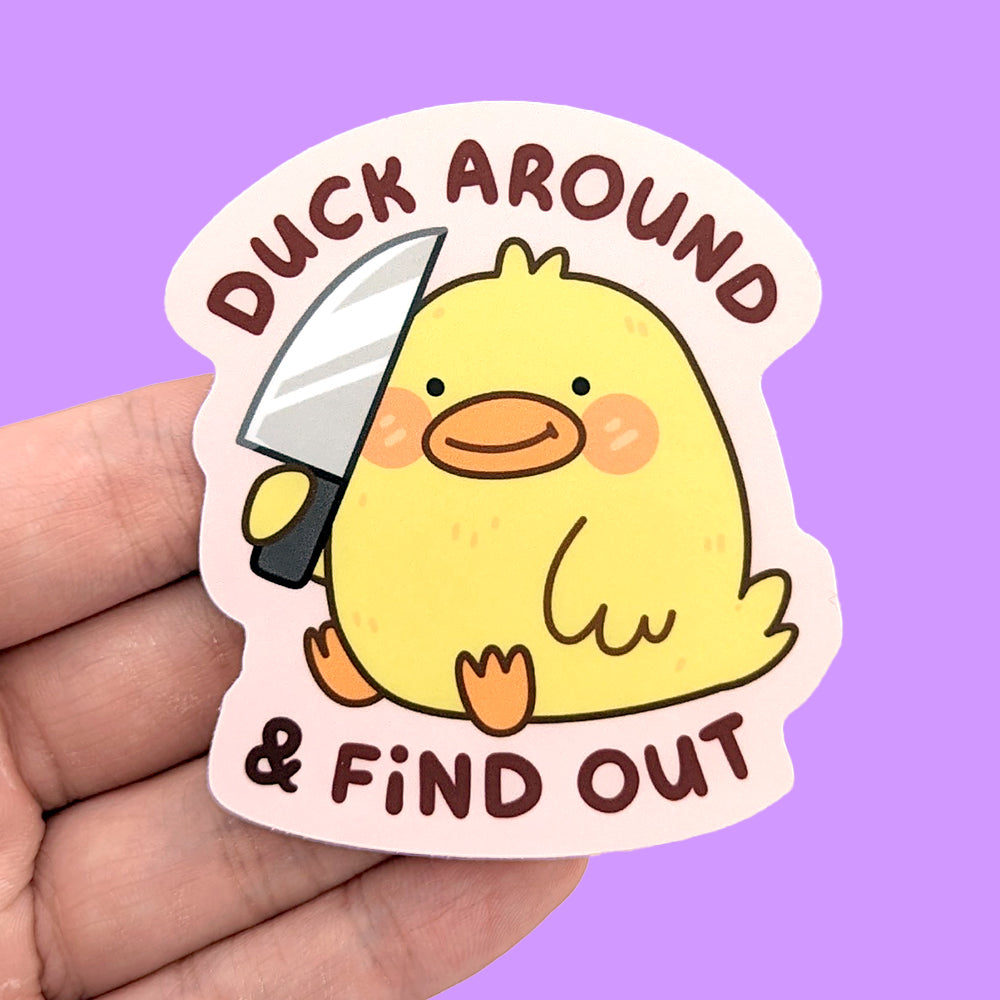Duck Around Vinyl Sticker – Fox and Cactus