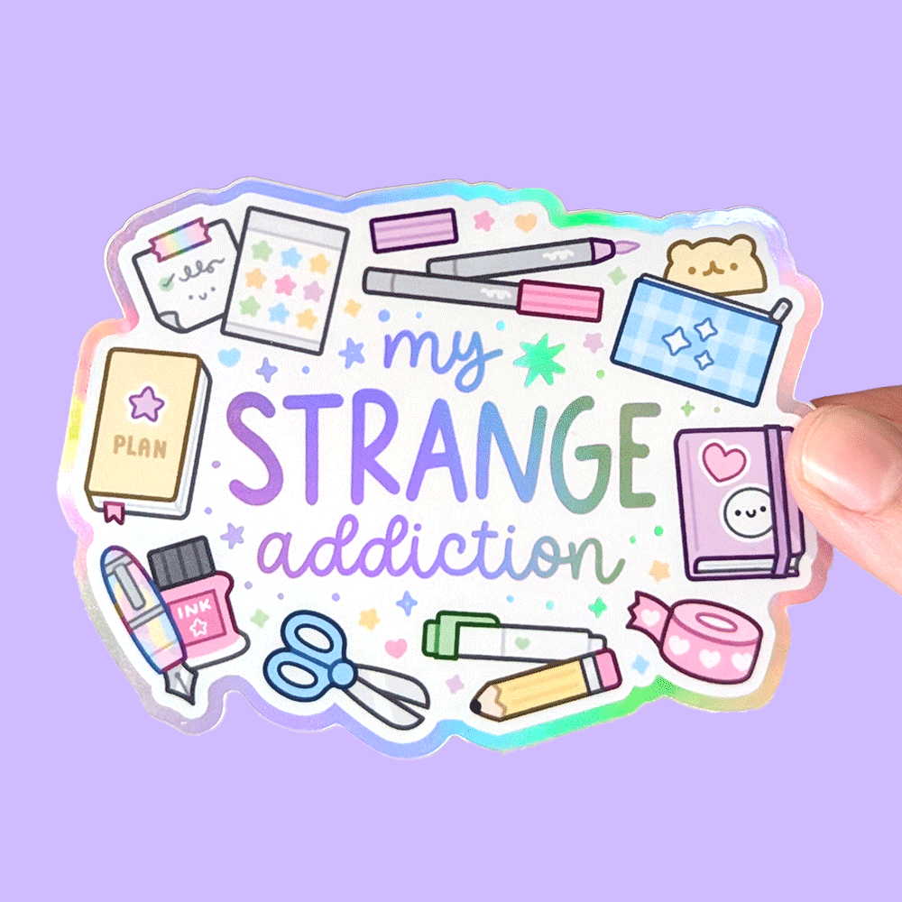 My Strange (Planner) Addiction Vinyl Sticker – Fox and Cactus