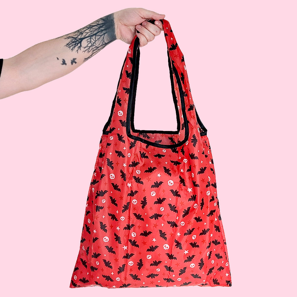 Frickin' Bats (Red) Reusable Tote Bag – Fox and Cactus