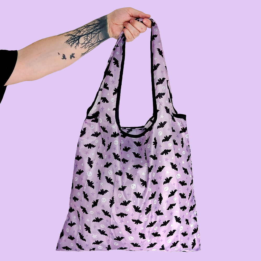 Frickin' Bats (Purple) Reusable Tote Bag – Fox and Cactus