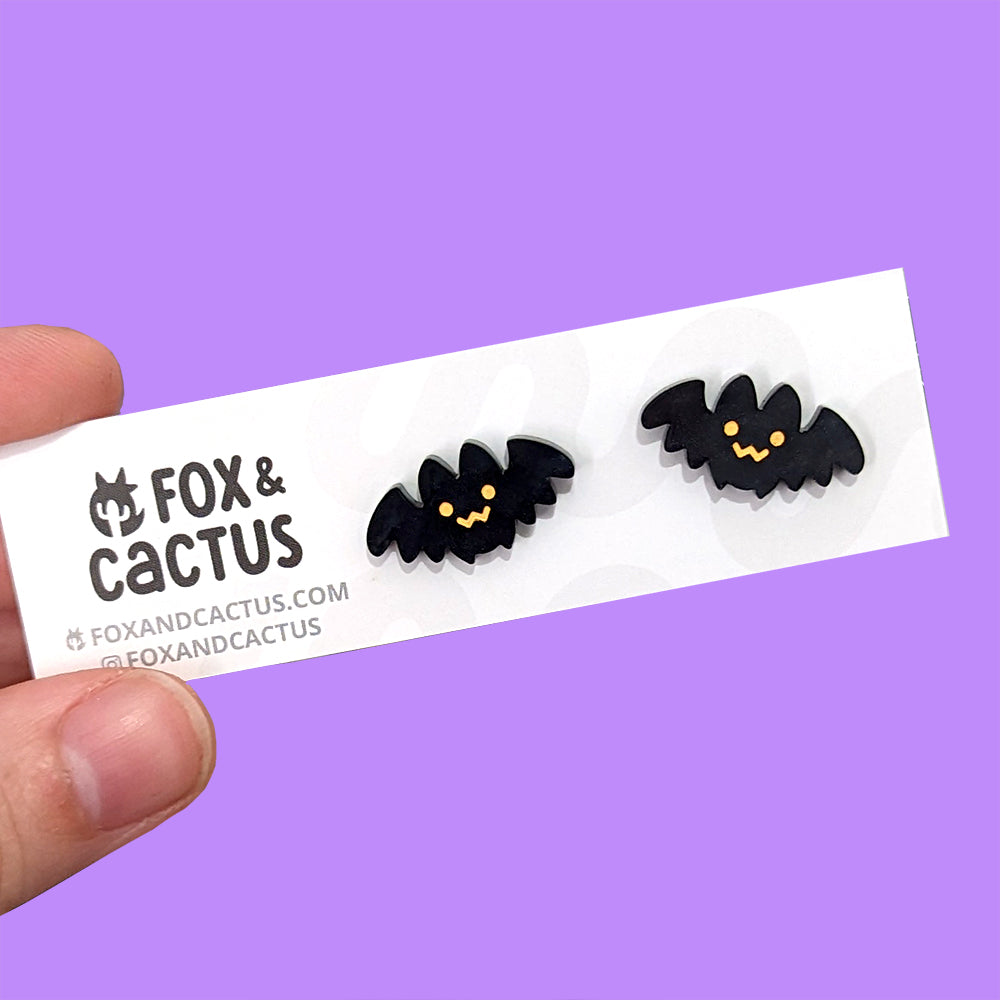 [PREORDER] Itty Bitty Bat Stud Earrings – Fox and Cactus
