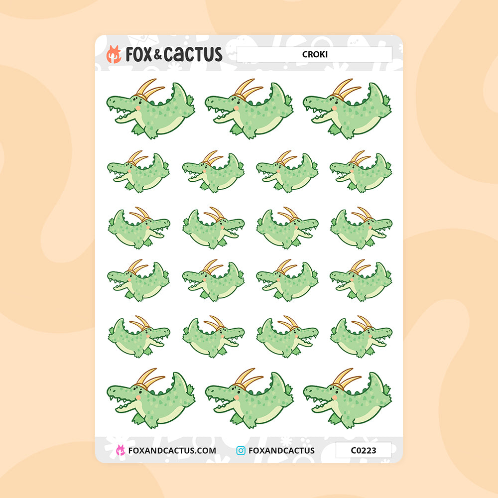 Croki Stickers – Fox and Cactus