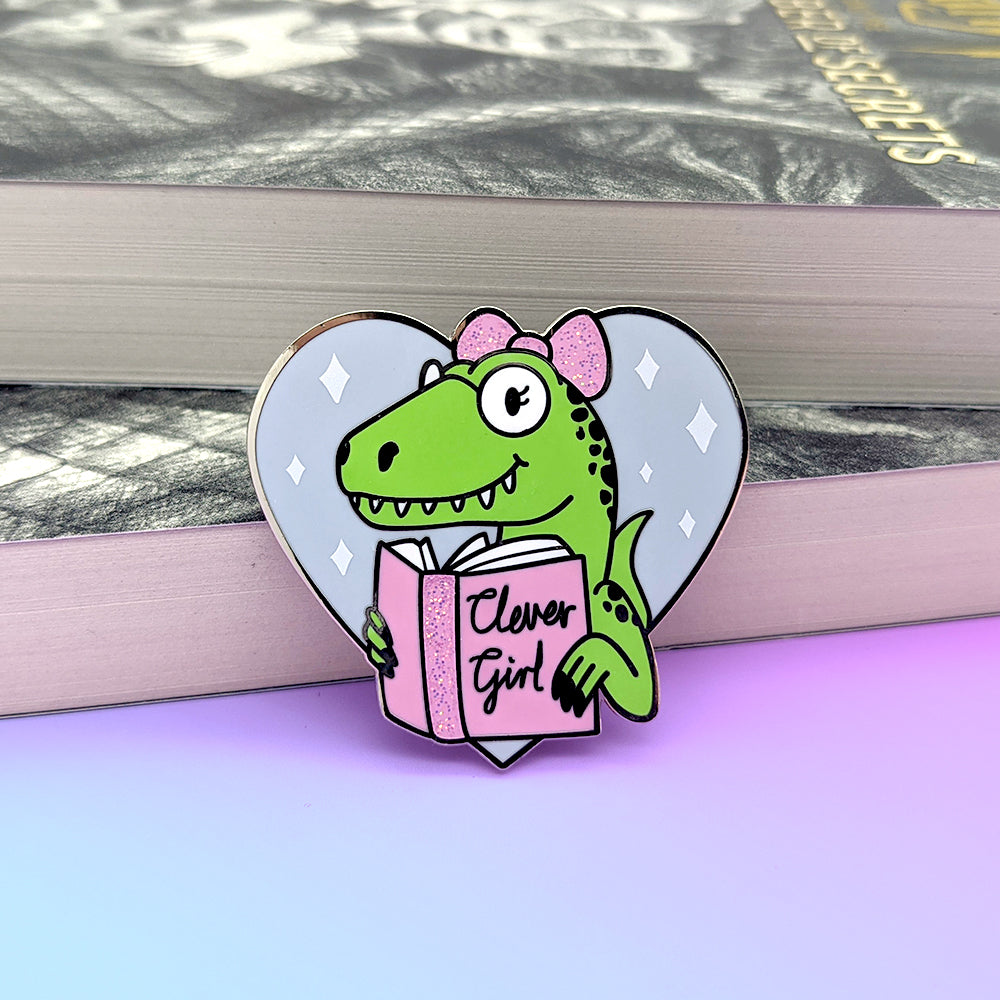 Clever Girl Enamel Pins – Fox and Cactus