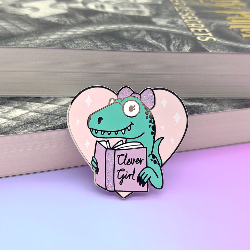 Clever Girl Enamel Pins – Fox and Cactus