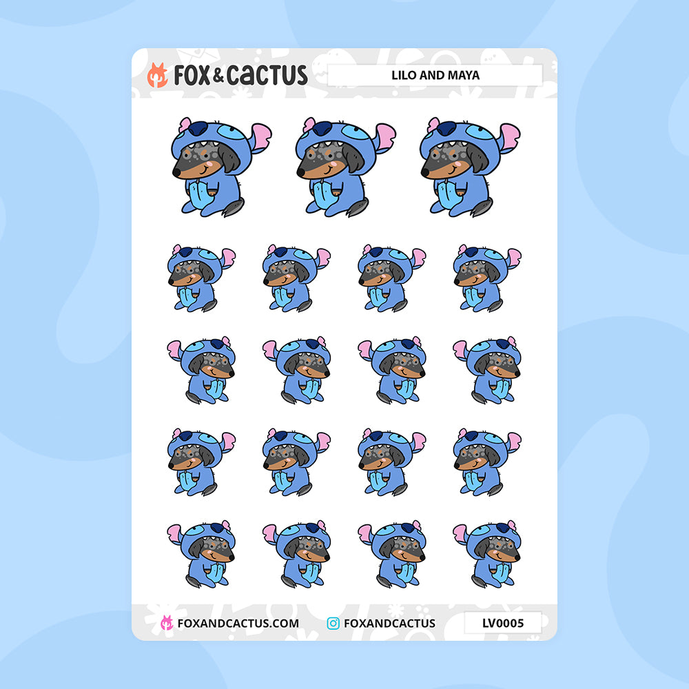 LIMITED Maya Stitch Onesie Stickers – Fox and Cactus